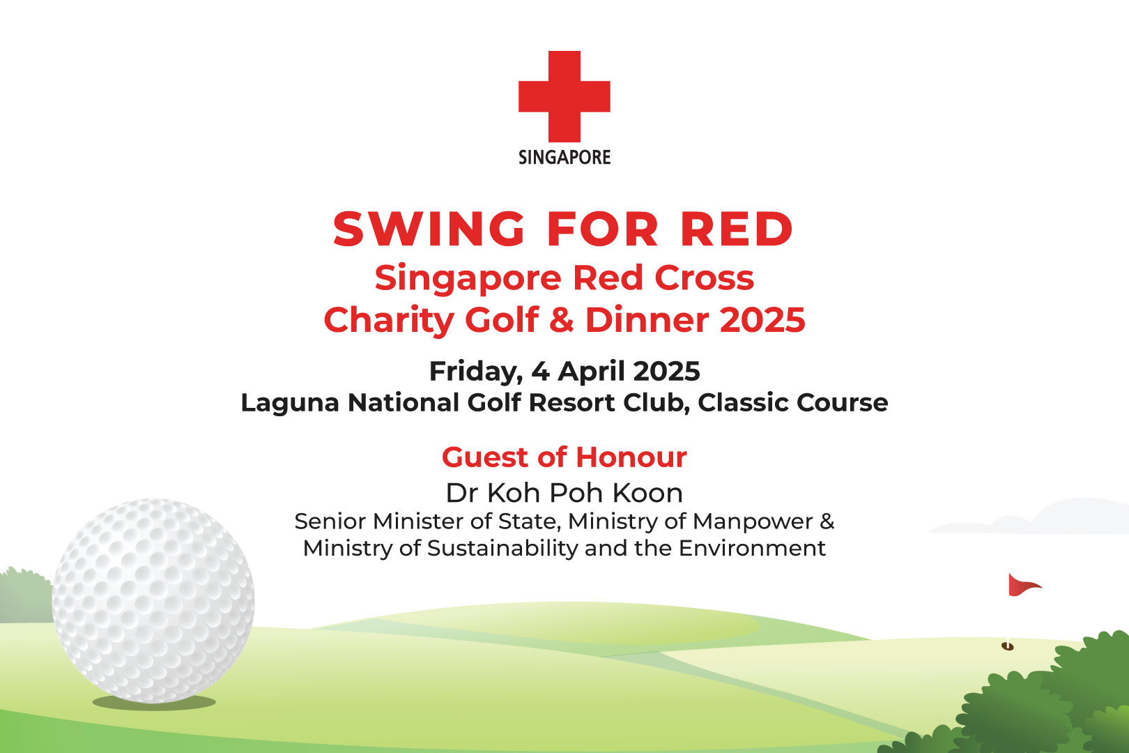 Singapore Red Cross Charity Golf & Dinner 2025 – Swing for Red