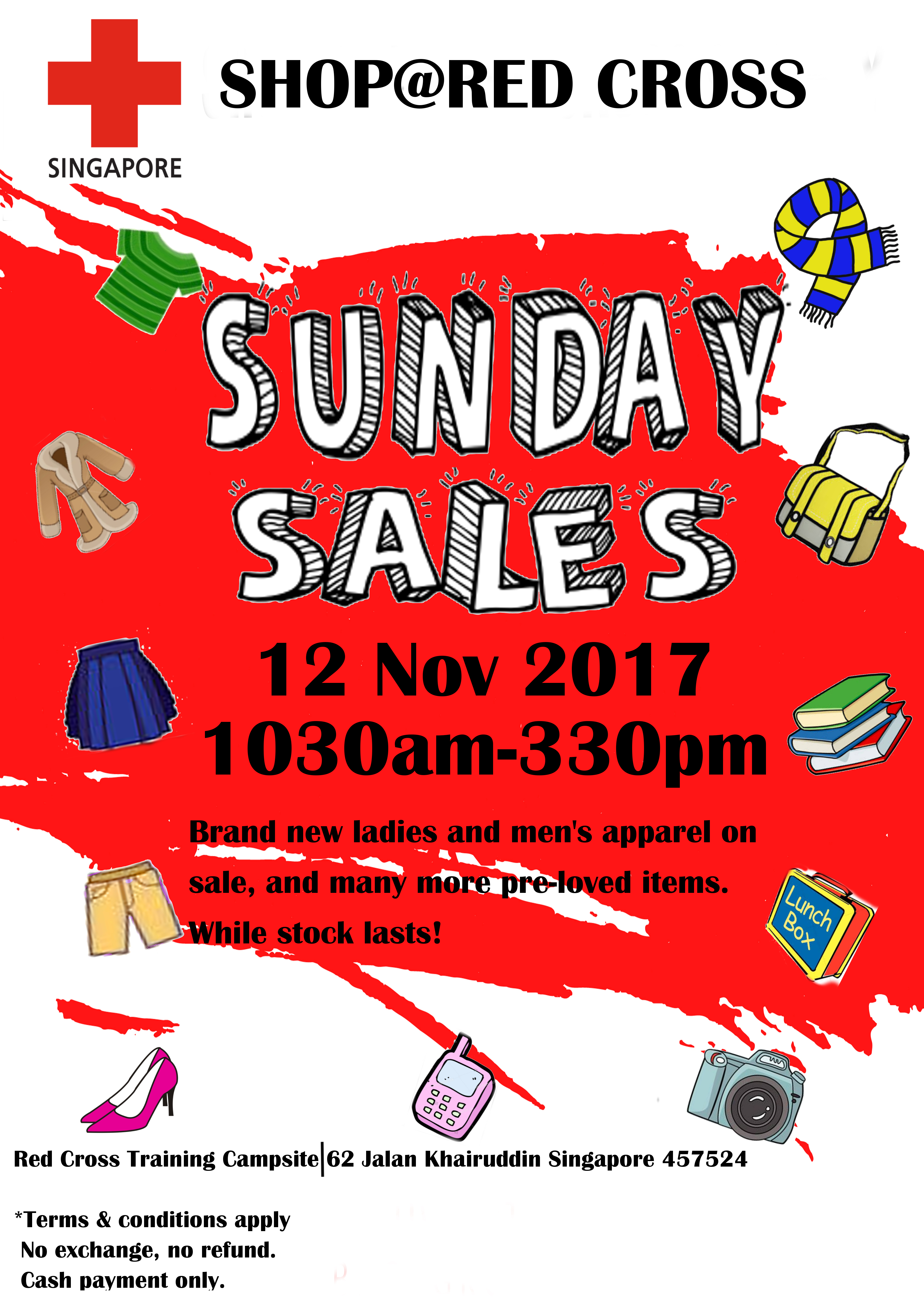 Sunday Sales at Shop@RedCross Campsite